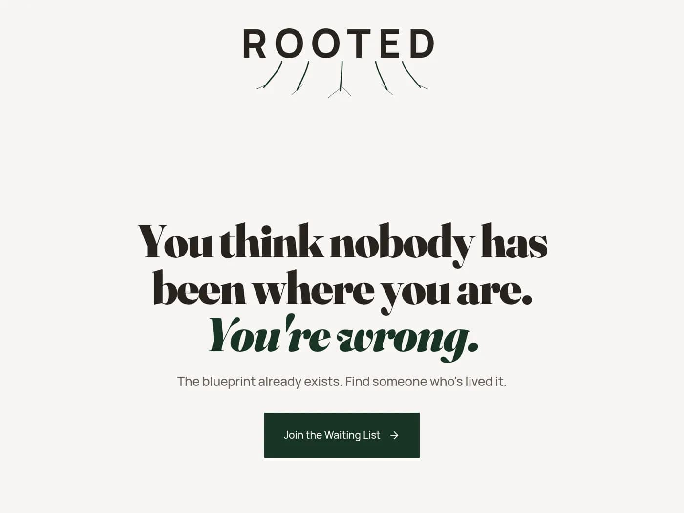 Rooted Muslim Landing Page