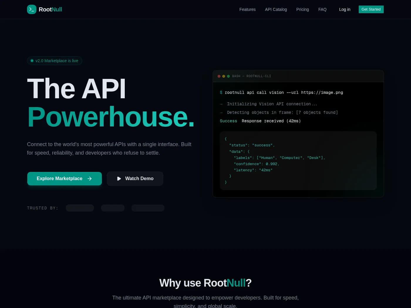 RootNull API Marketplace