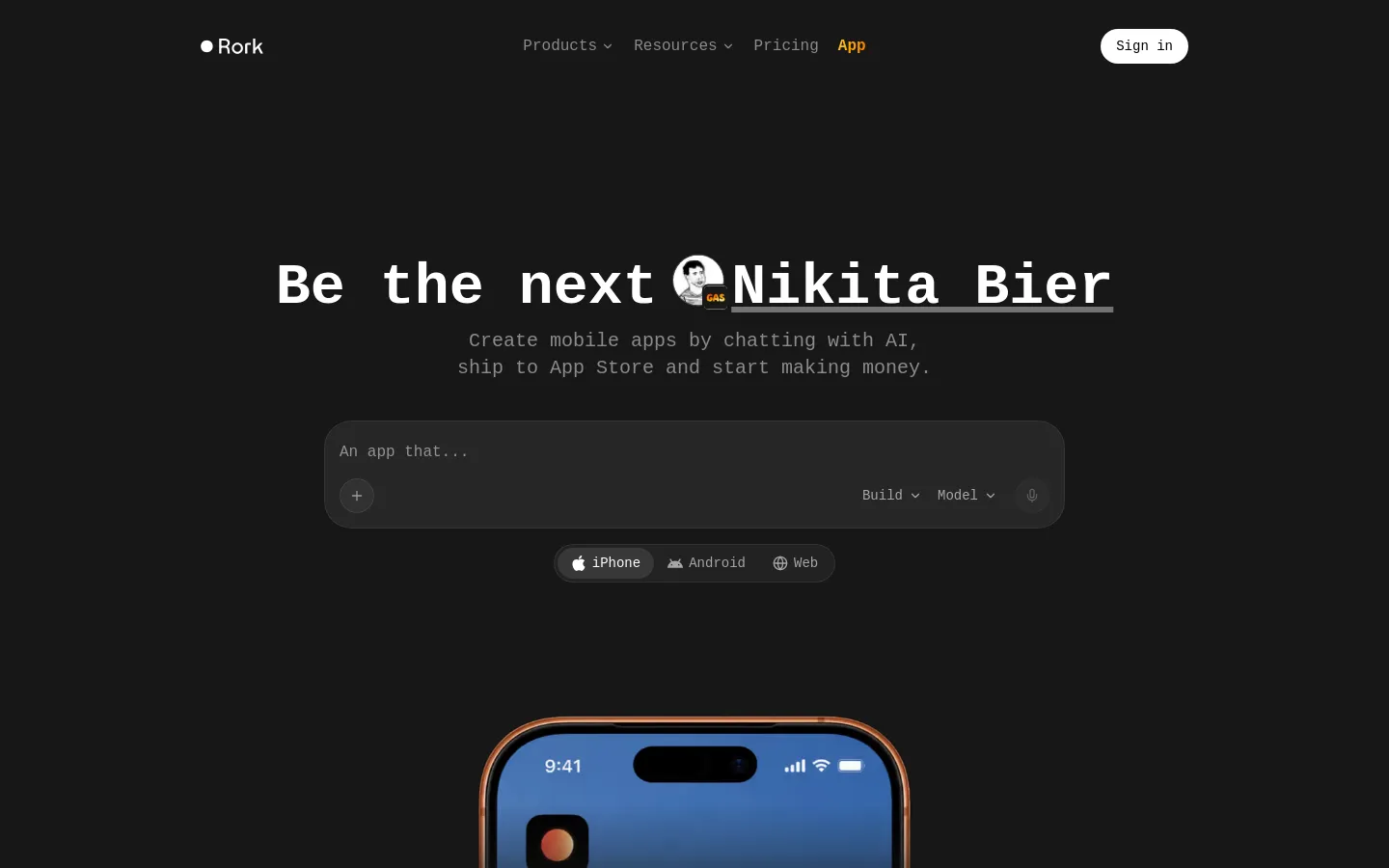 Rork homepage