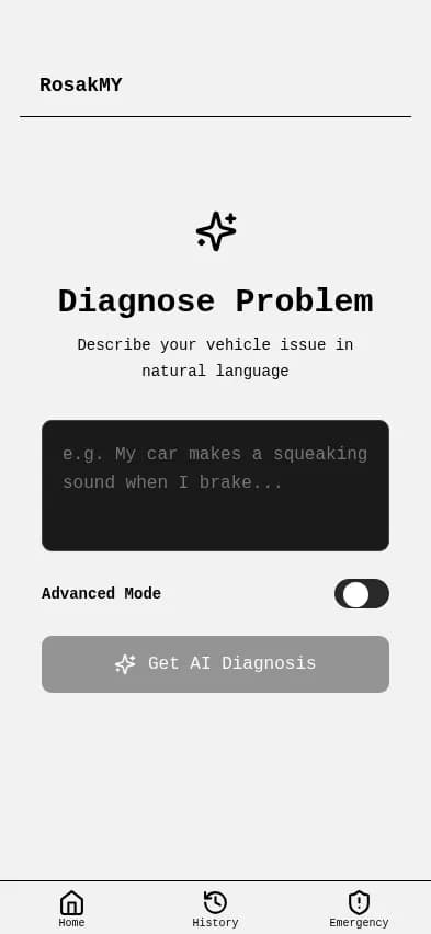 RosakMY Vehicle Diagnosis