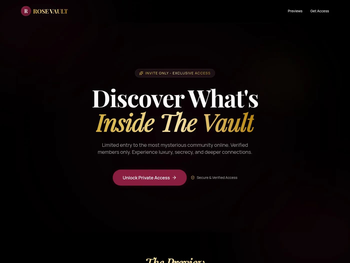 Rose Vault Funnel Site