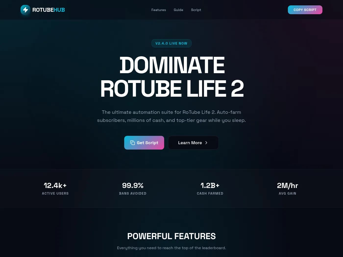 Rotube 2 Lua Script