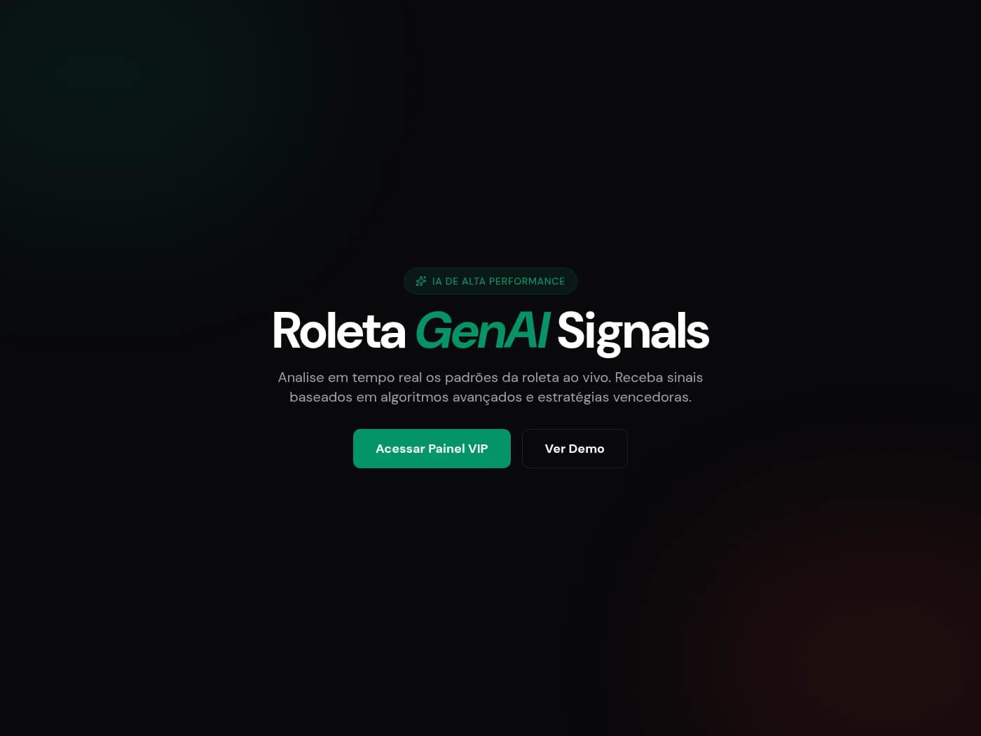 Roleta GenAI Signals