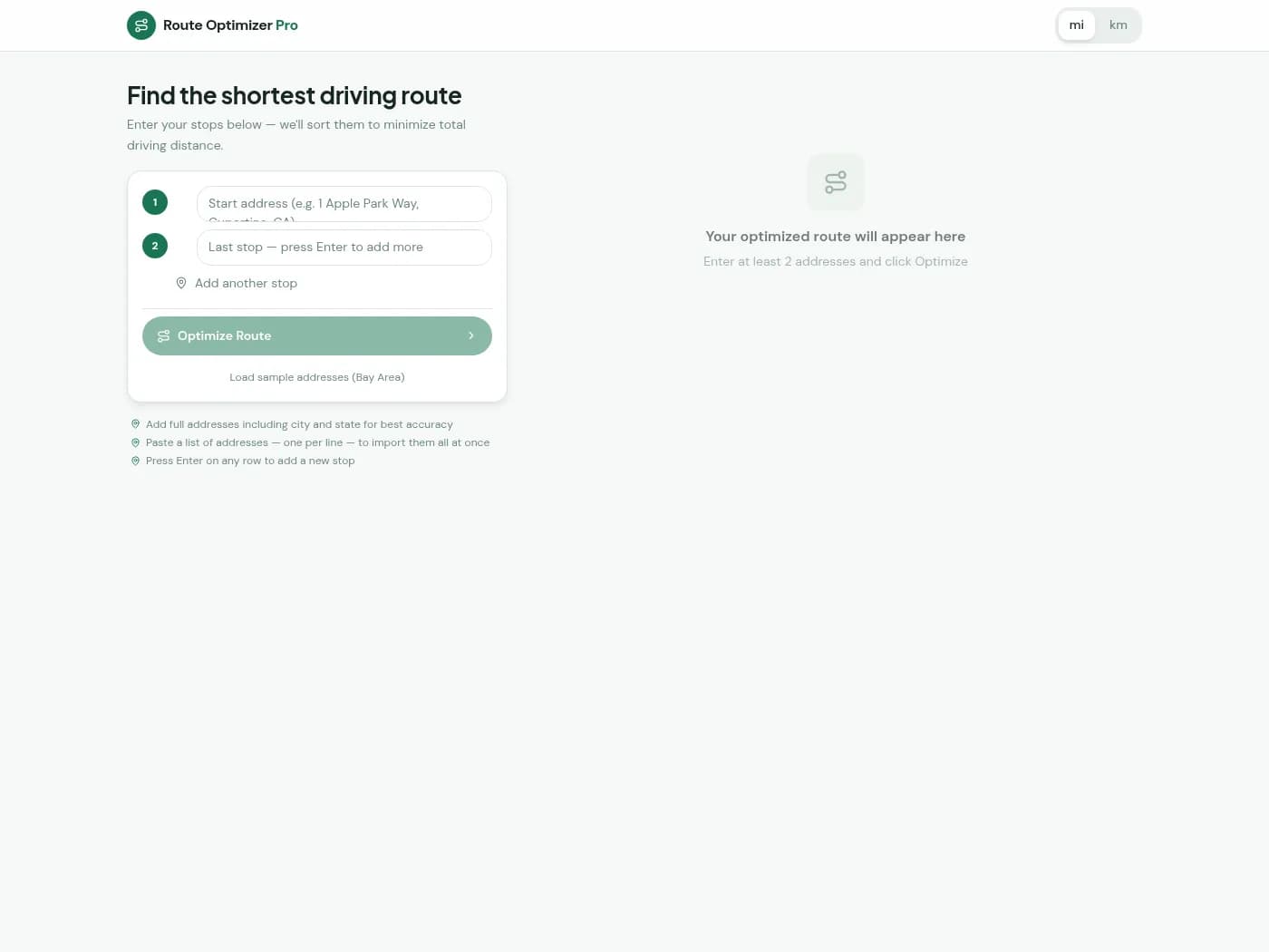 Route Optimizer Pro
