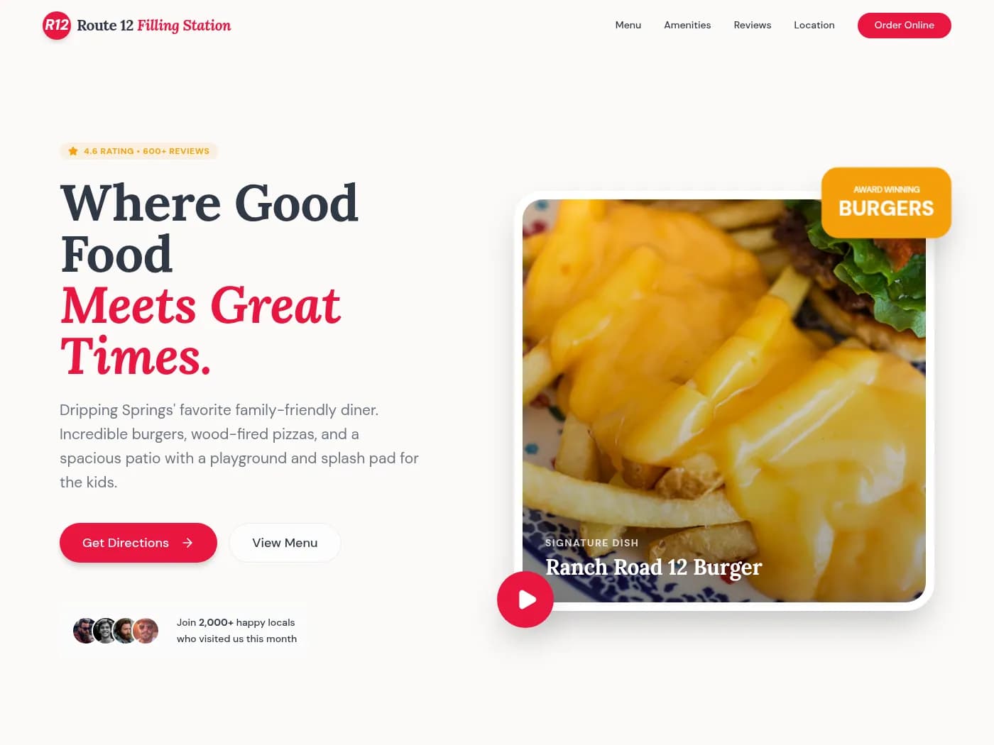 Route 12 Diner Website