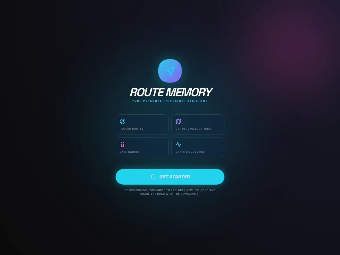 RouteMemory Web App