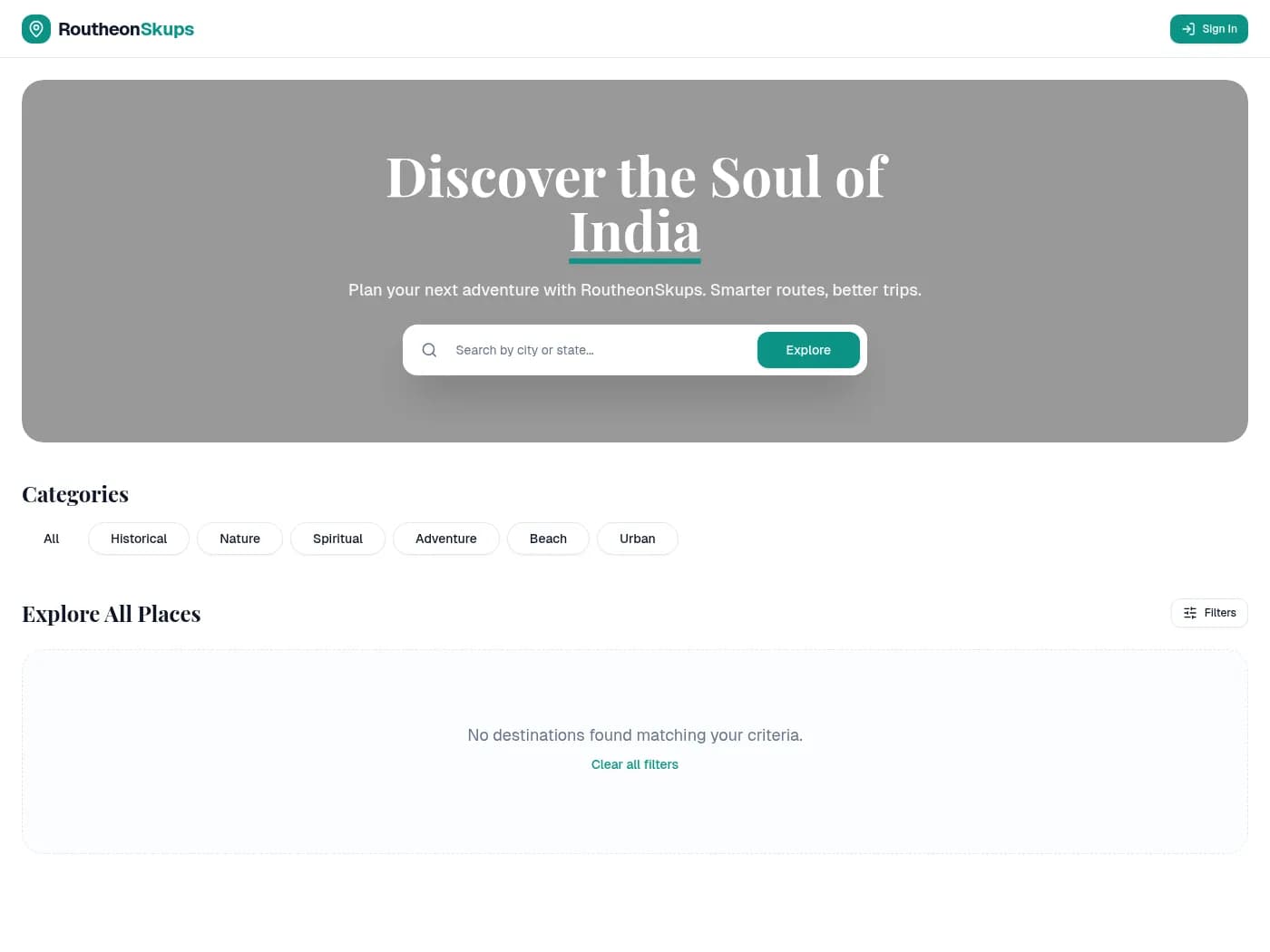 RoutheonSkups Travel Planner