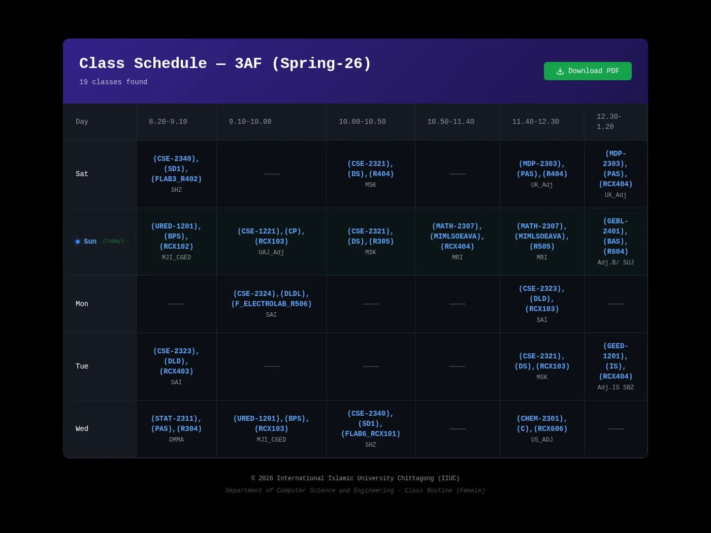 Routine Prototype Web App