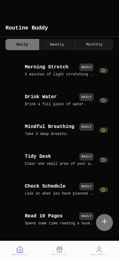 Routine Reward App