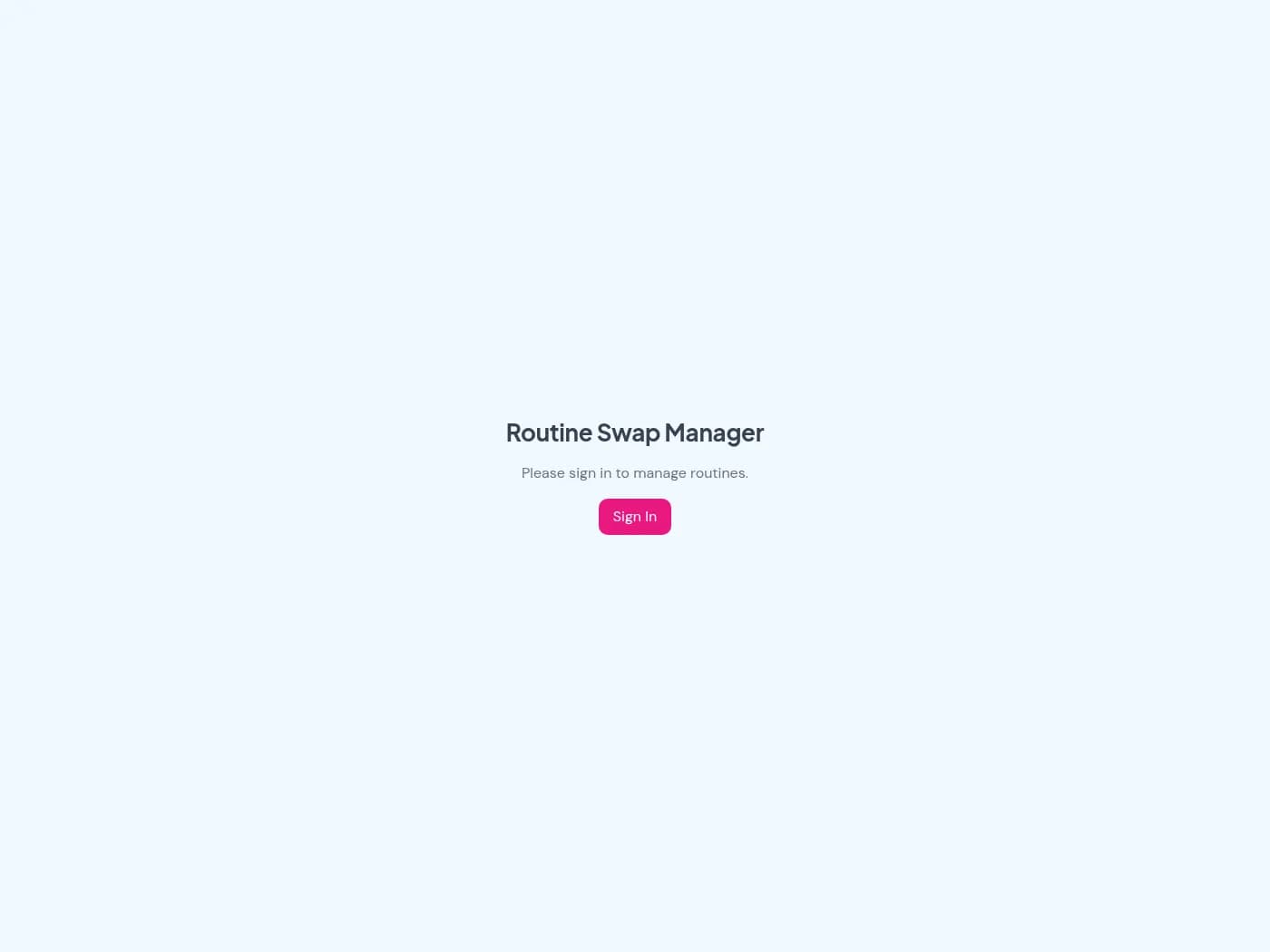 Routine Swap Manager
