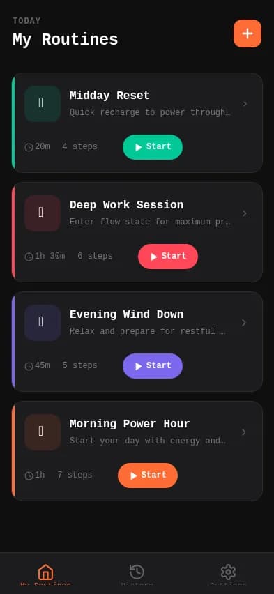 Routine Web Companion