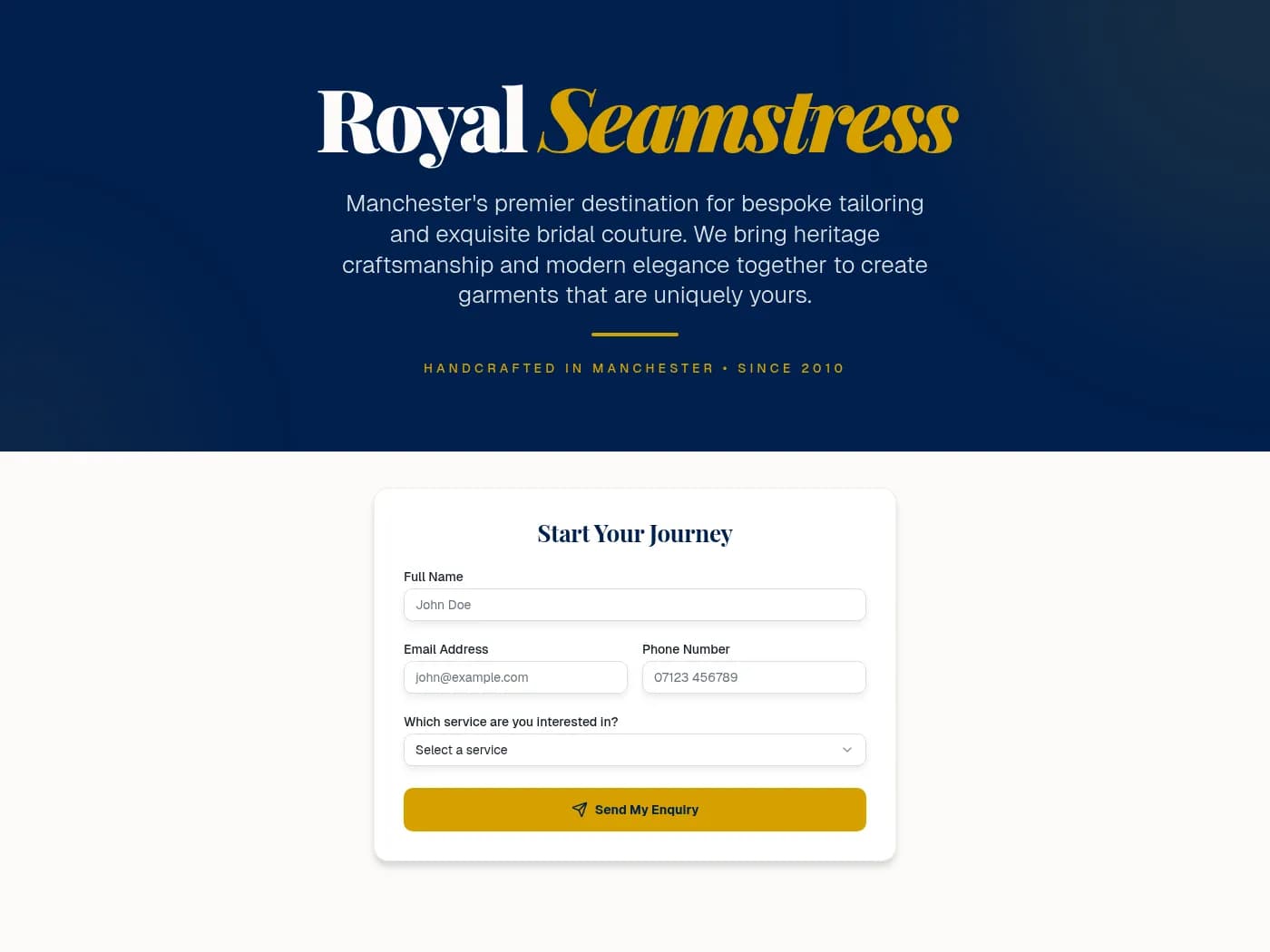 Royal Seamstress Leads