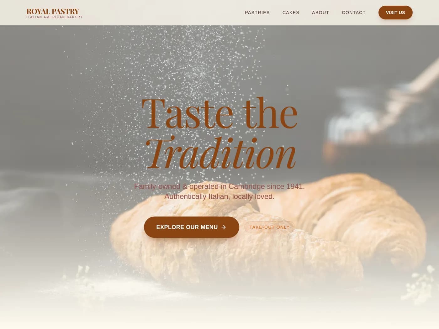 Royal Pastry Shop Site