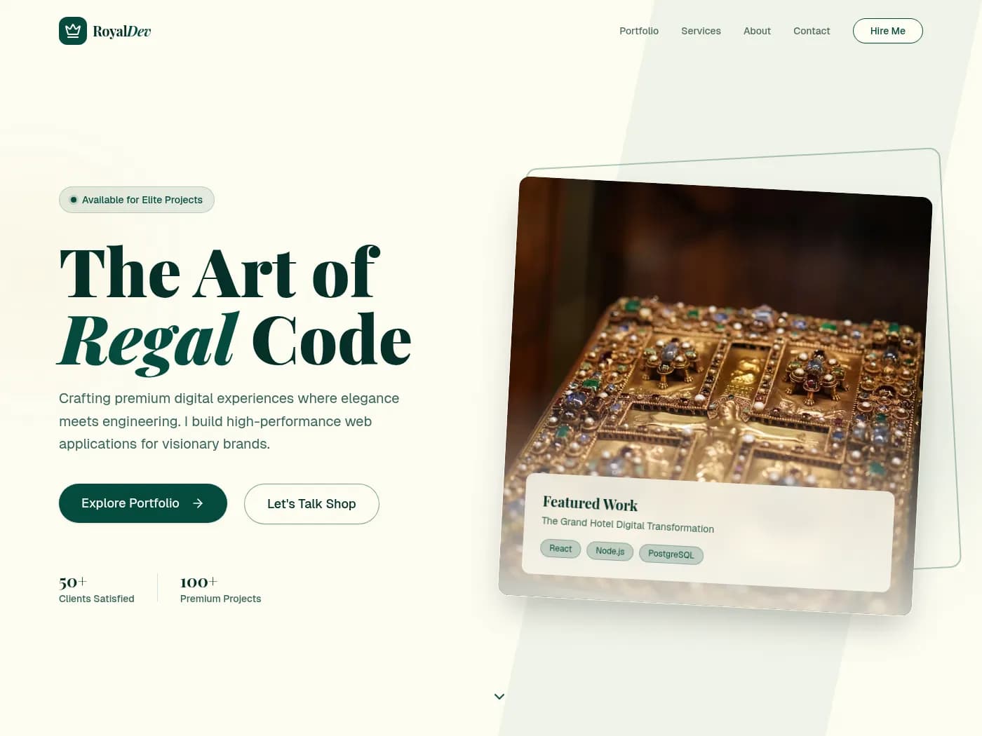 Royal Web Dev Portfolio
