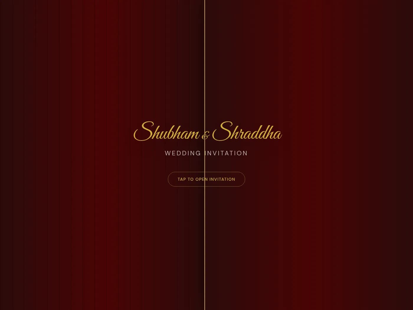 Royal Cinematic Wedding Invite