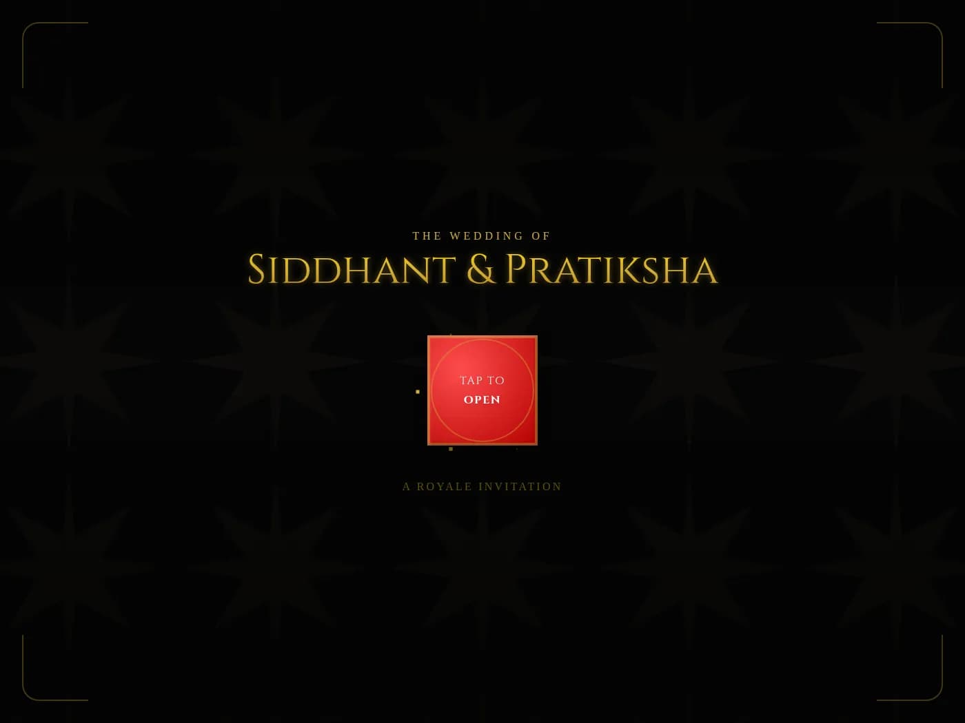 RoyalGold Wedding Invitation