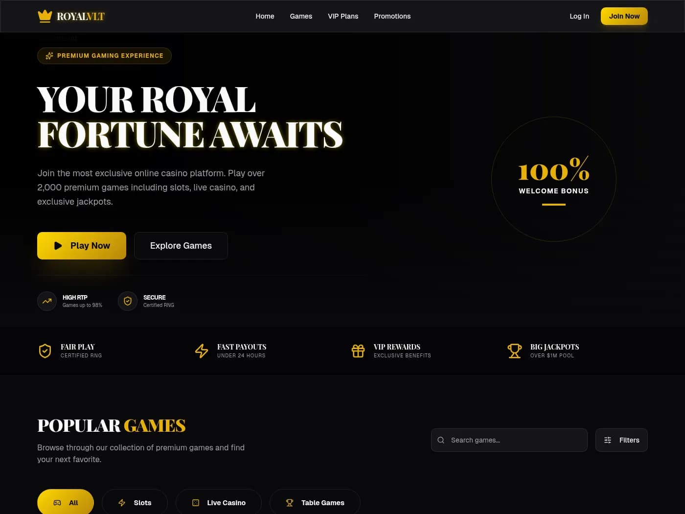 RoyalVLT Online Casino