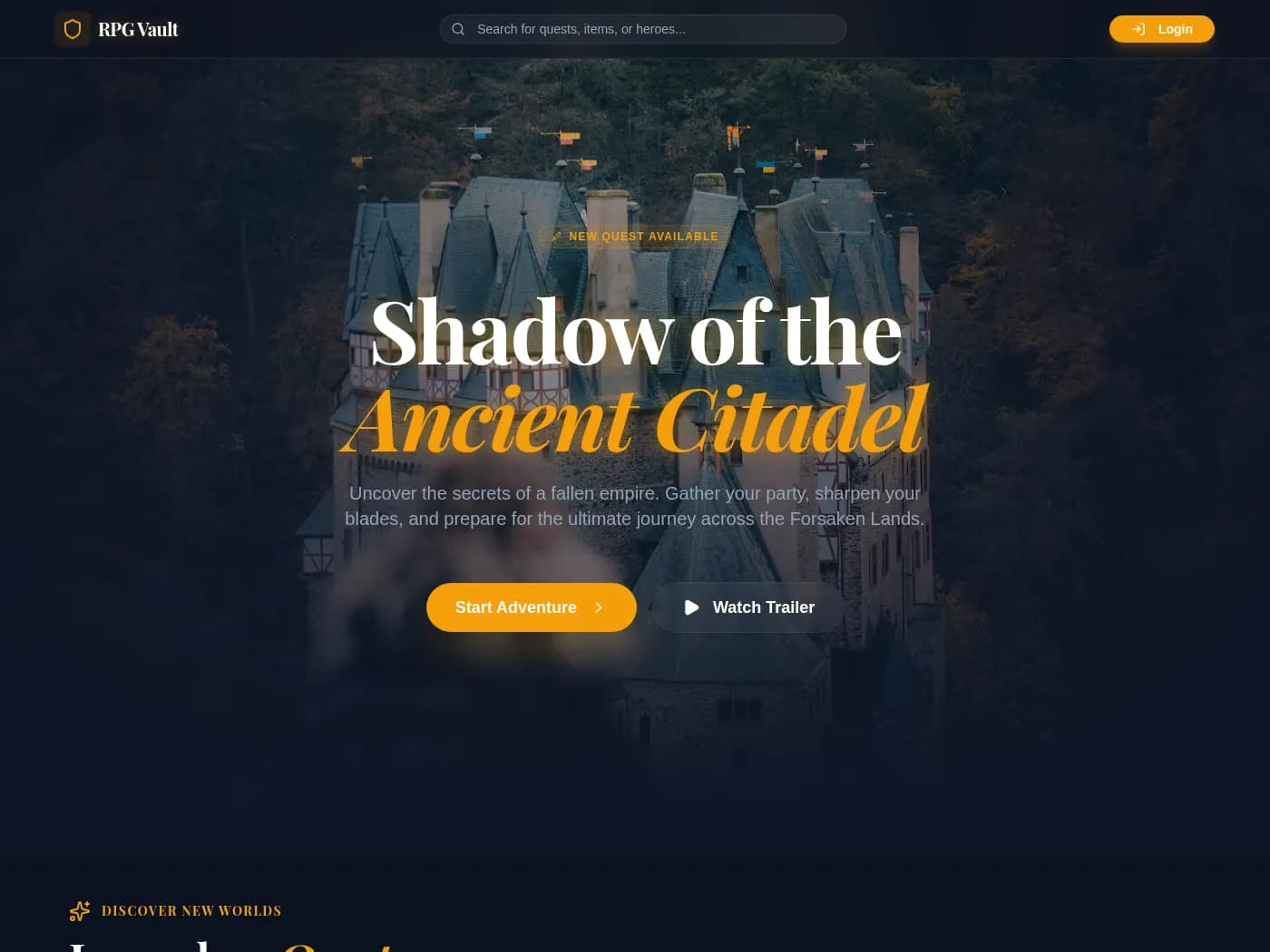 RPG Game Portal