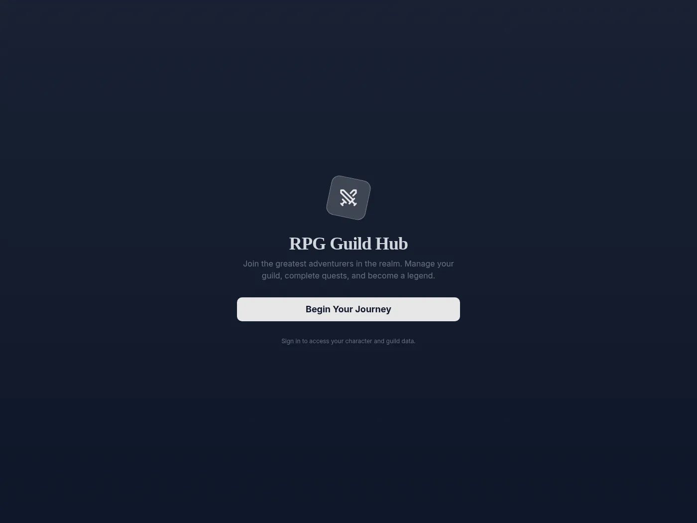 RPG Guild Hub
