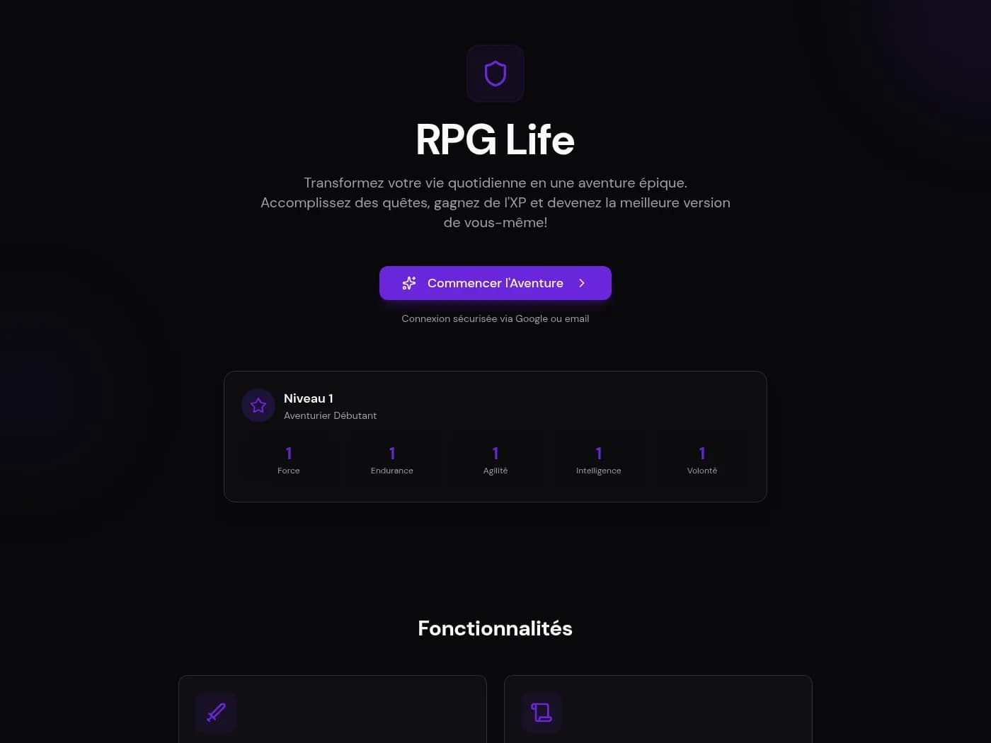 RPG Life App