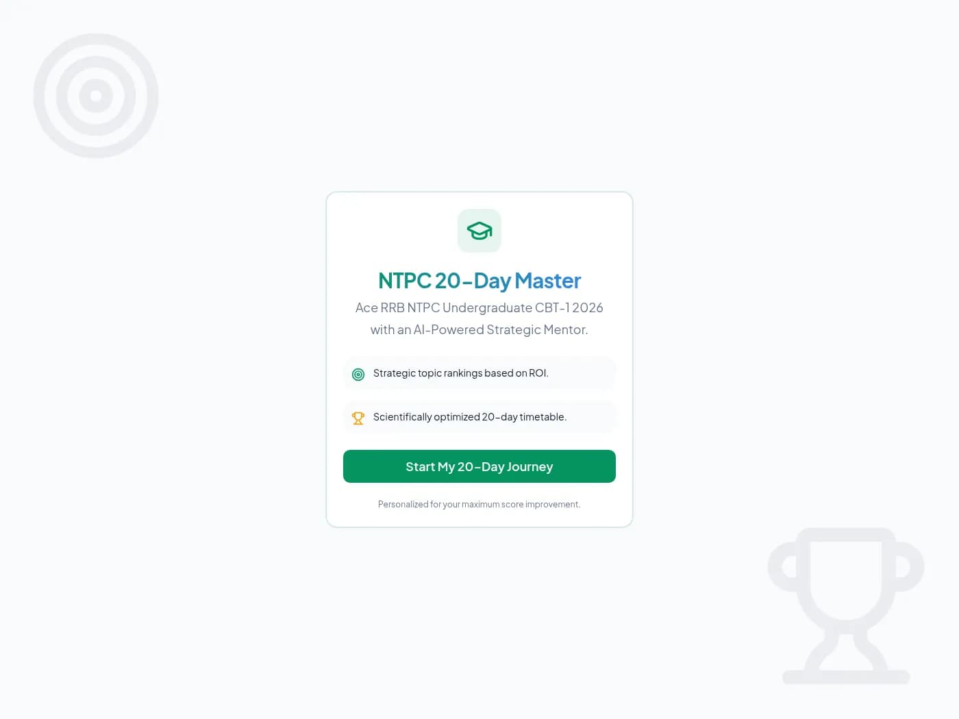 RRB NTPC 20-Day Master