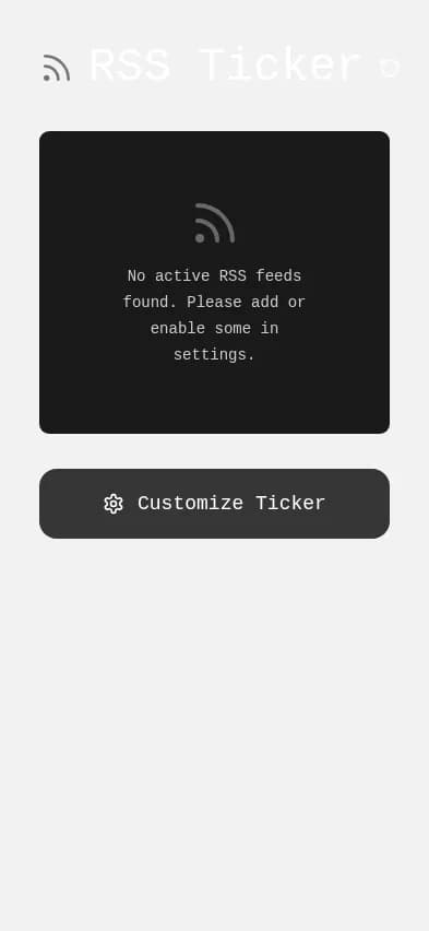 RSS Ticker Customizer