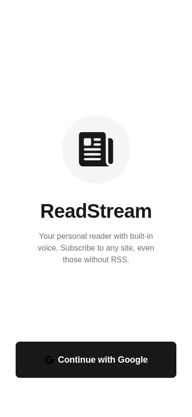 ReadStream Voice Reader