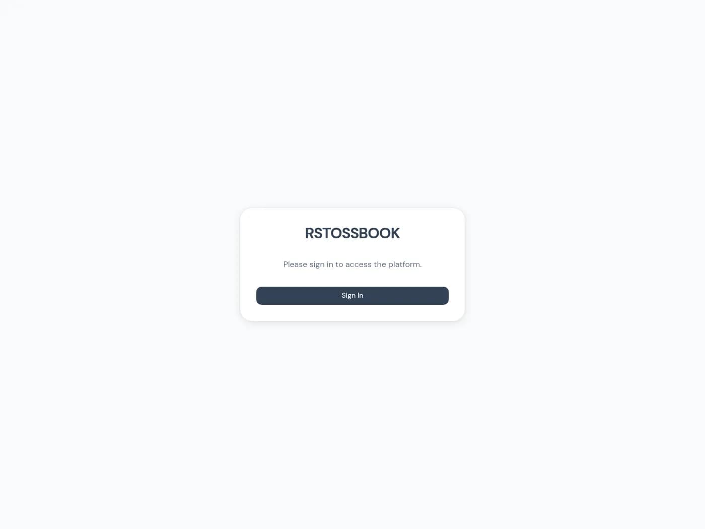 RSTOSSBOOK Betting Platform