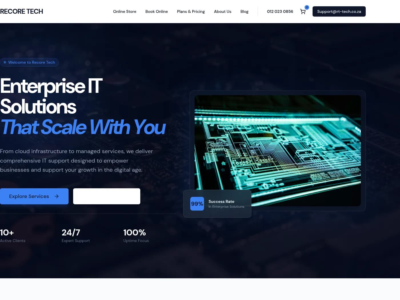 RT-Tech Website Clone