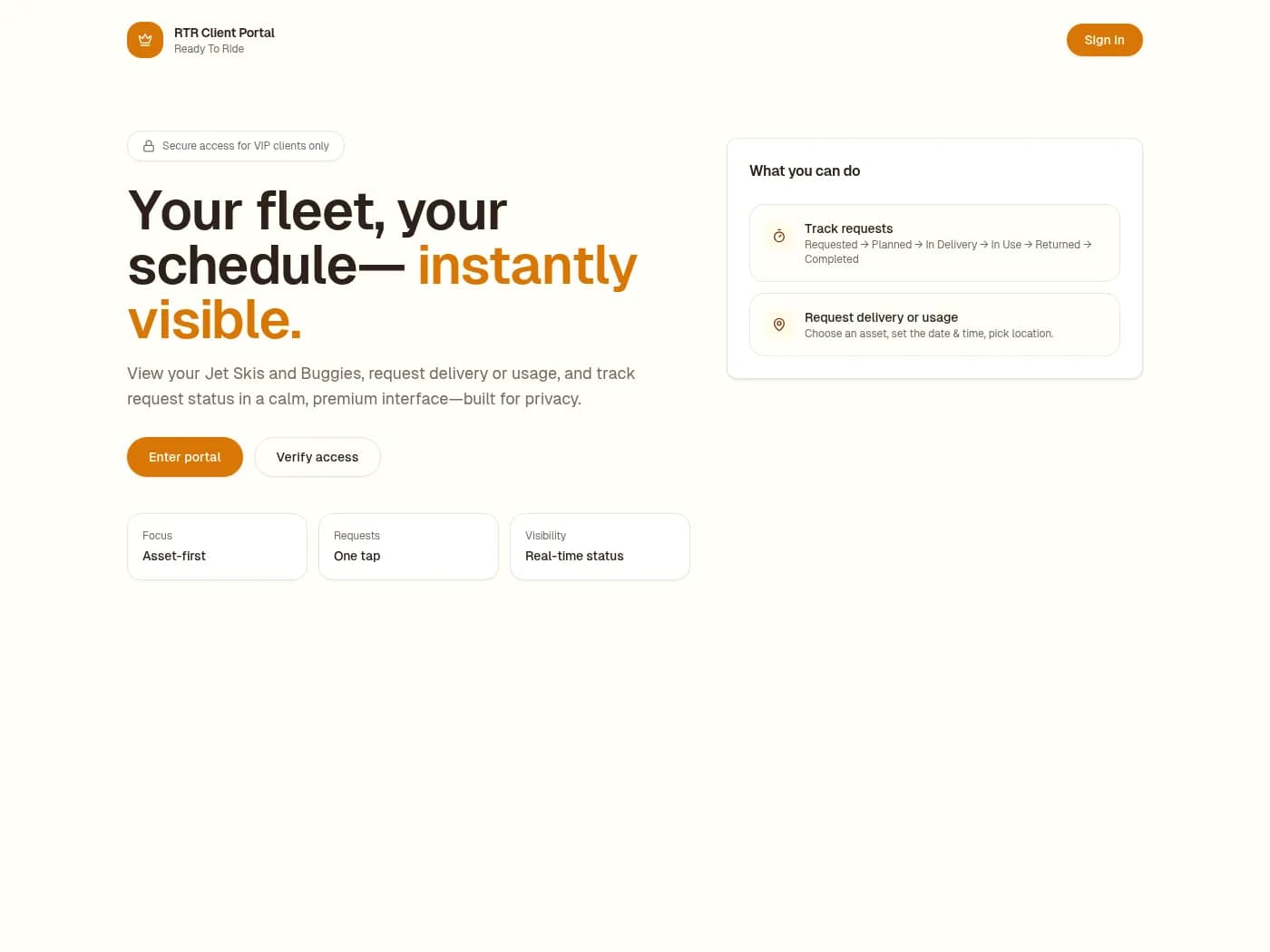 RTR Client Portal