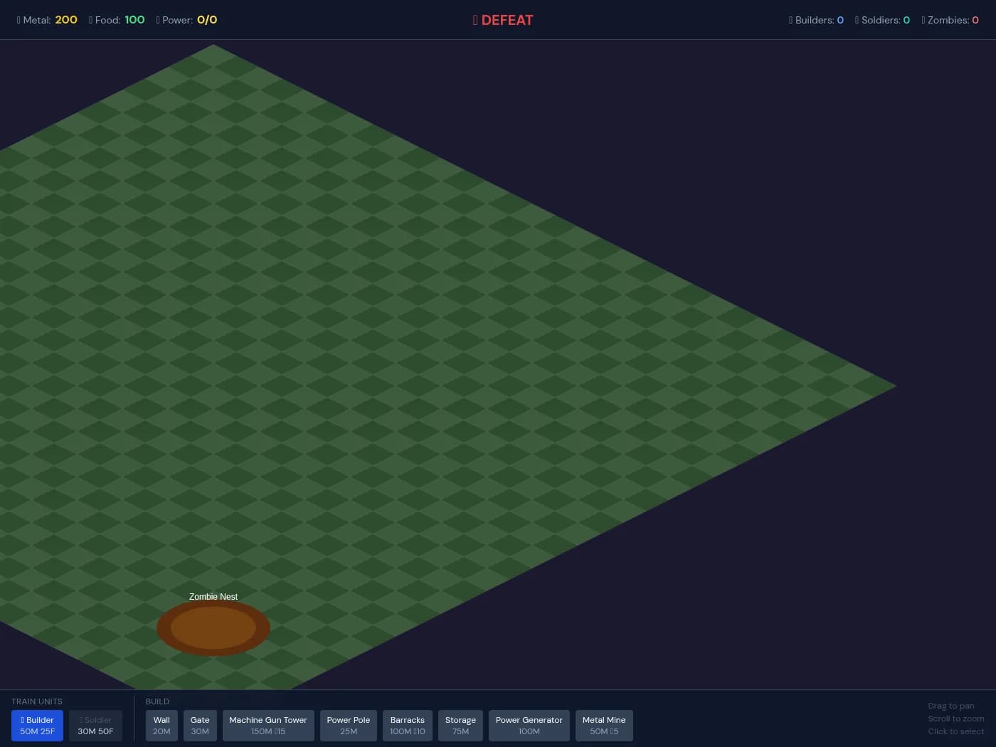 Zombie Base Defense Prototype