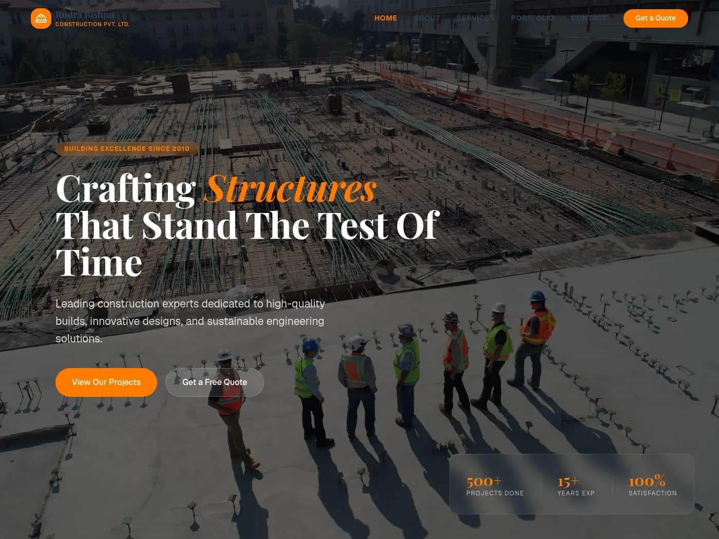 Rudra Bishnu Construction Site