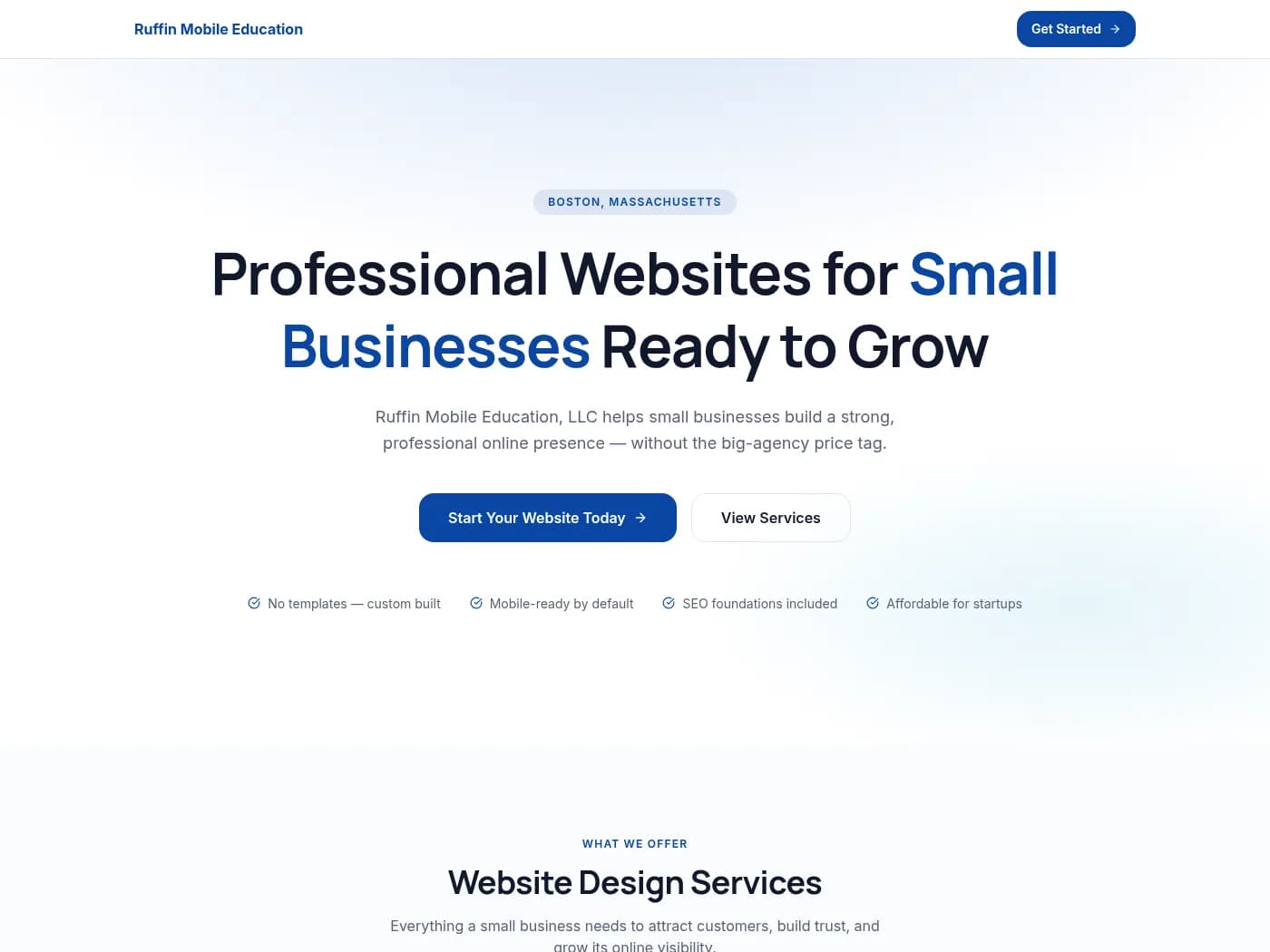 Ruffin Web Design Hub