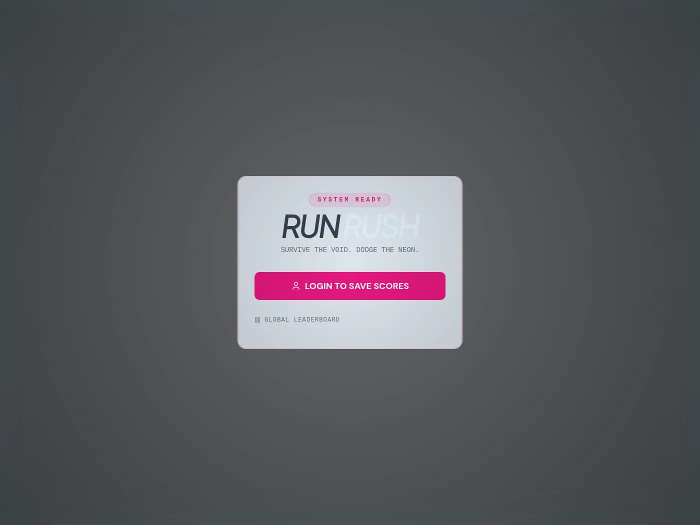 Run Rush Game