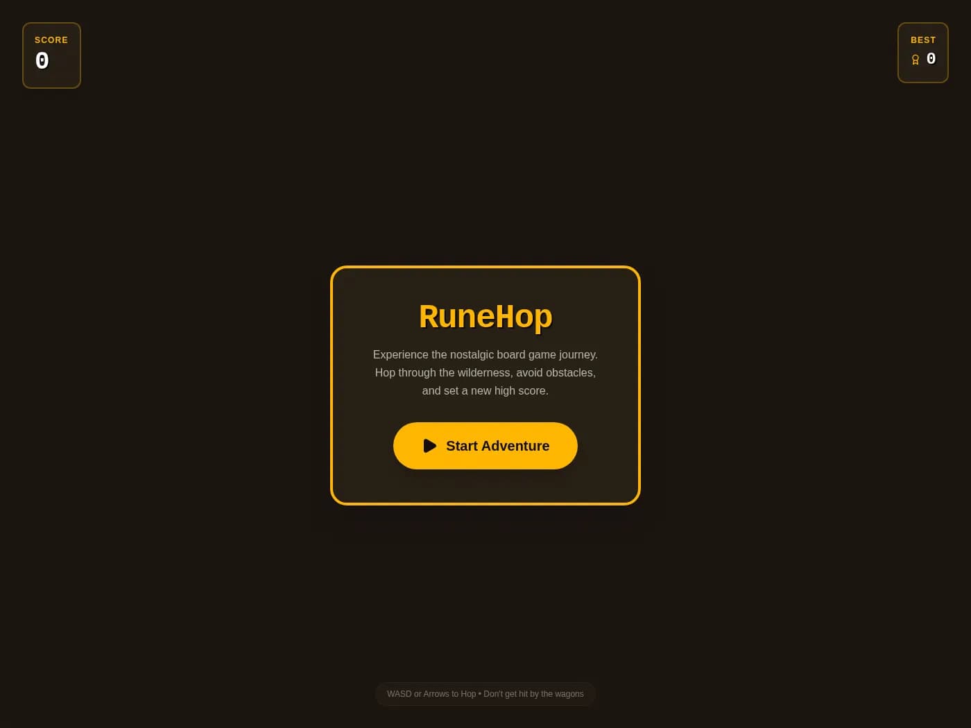 RuneHop Board Adventure