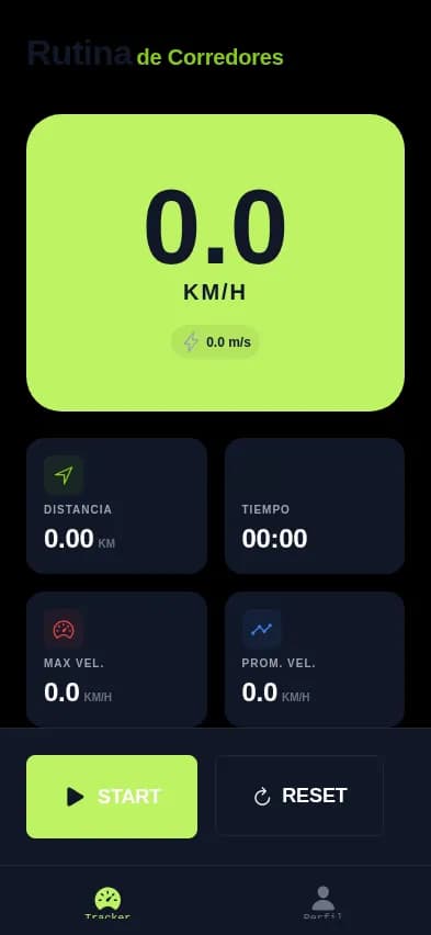 RunnerSpeed Tracker