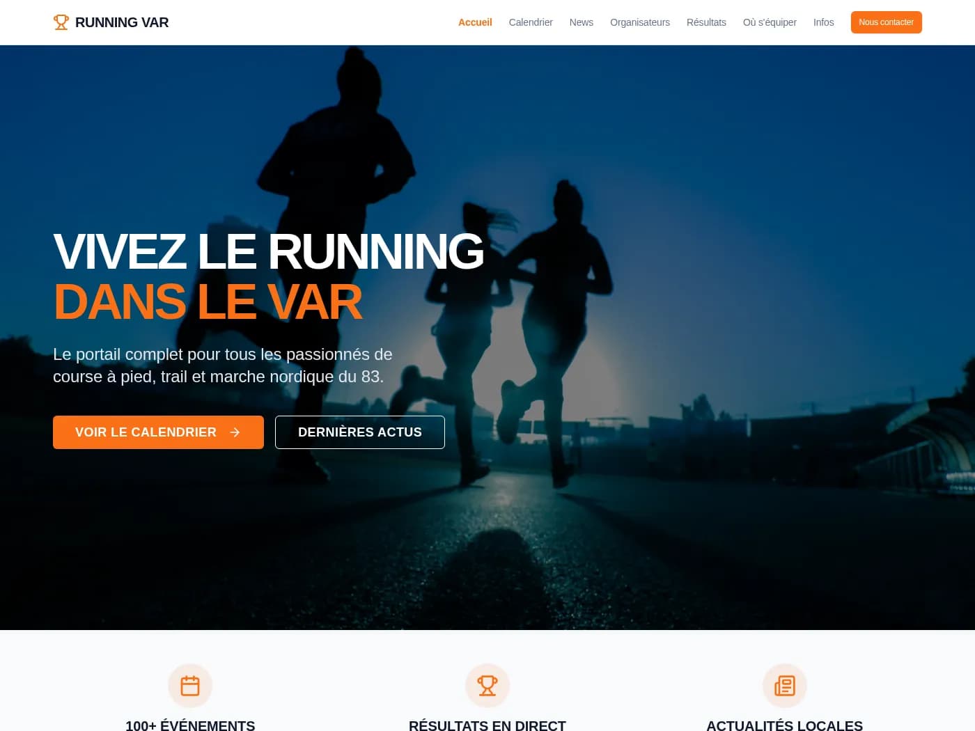 Running Var Website