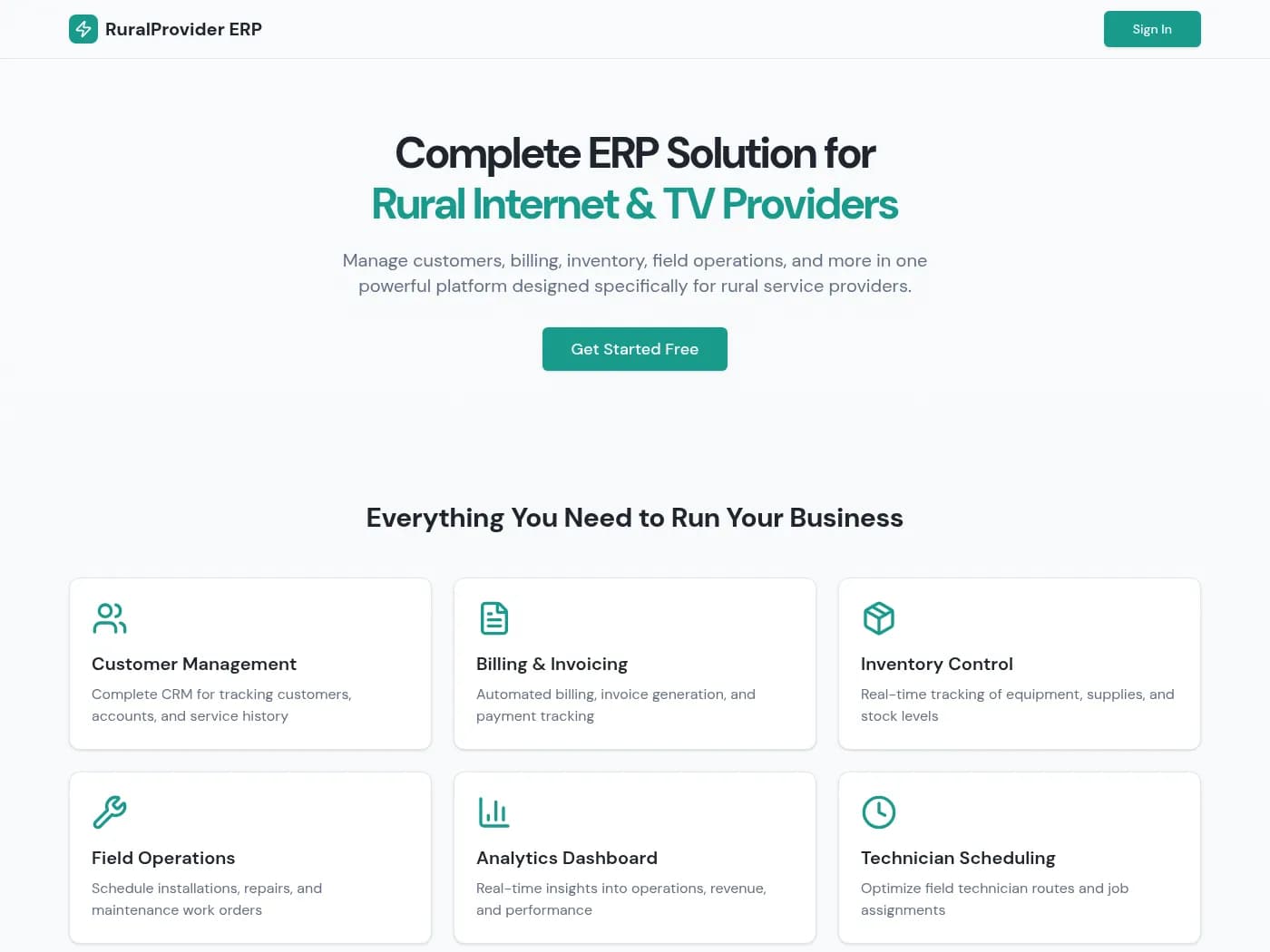 RuralProvider ERP Suite