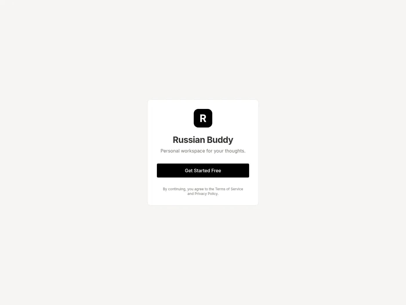 Russian Buddy