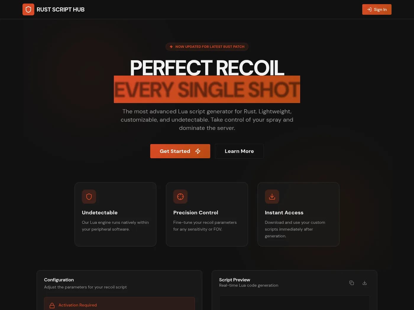 Rust Zero Recoil Script Hub