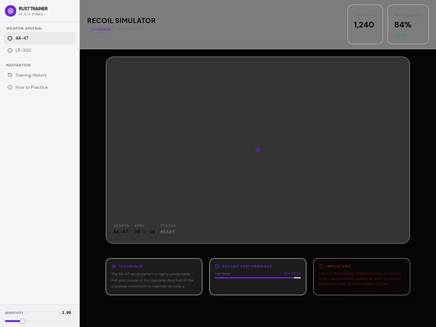 Rust Recoil Script