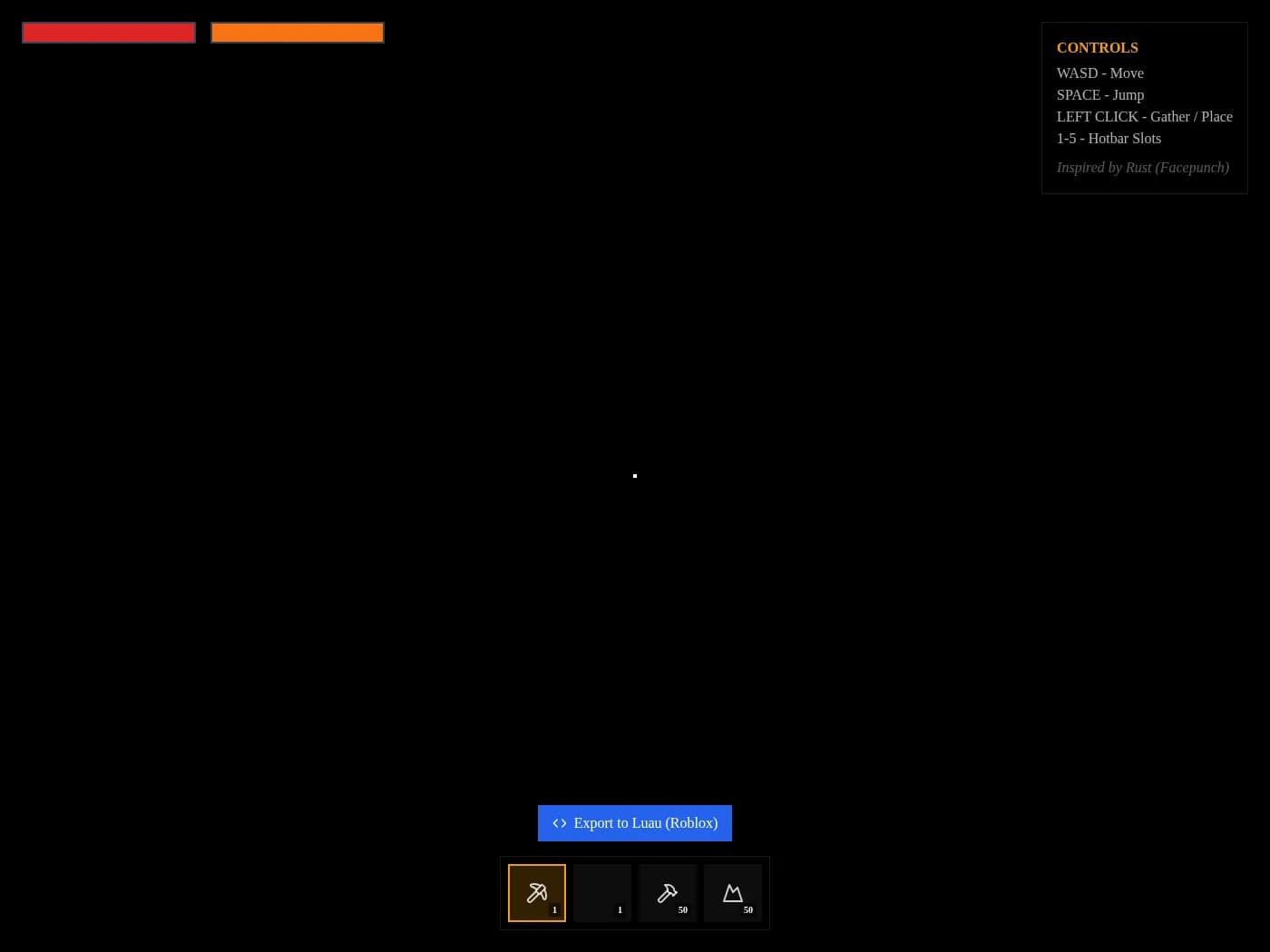 Rust Roblox Survival