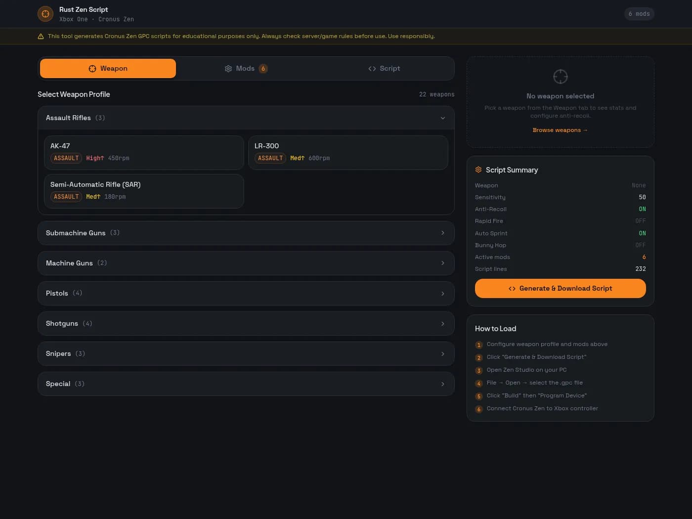 Rust Xbox Zen Script