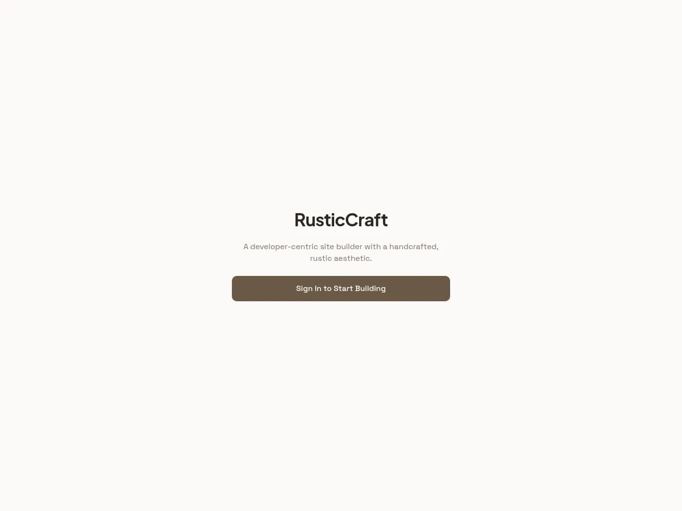 Rustic Web Page Editor