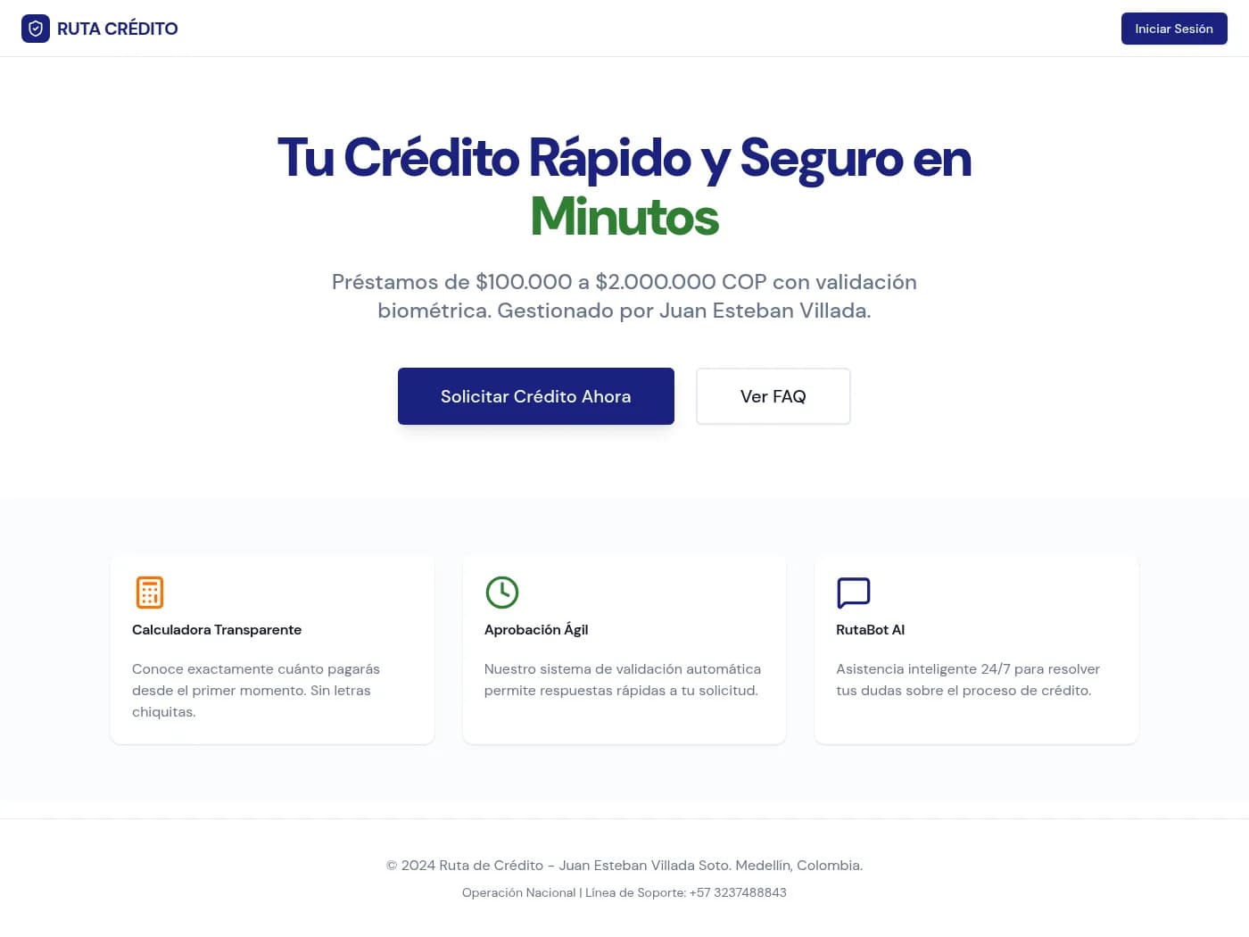 Ruta Crédito Master App