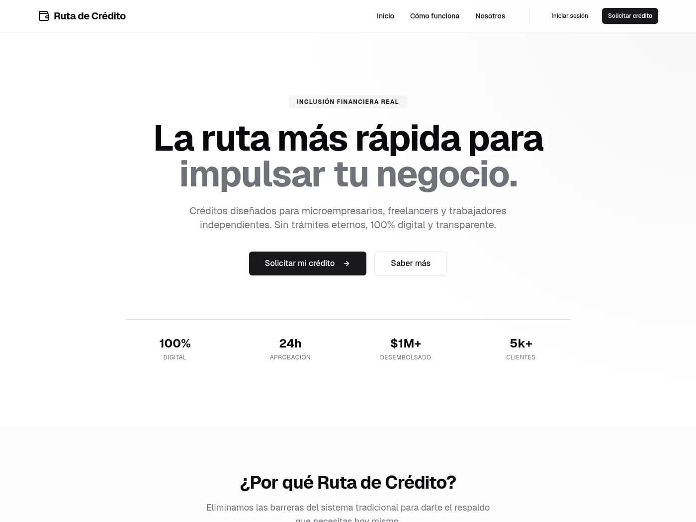 Ruta de Crédito