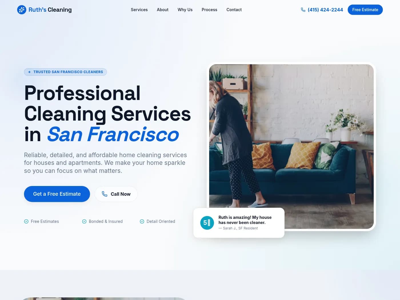 Ruth's Cleaning Website