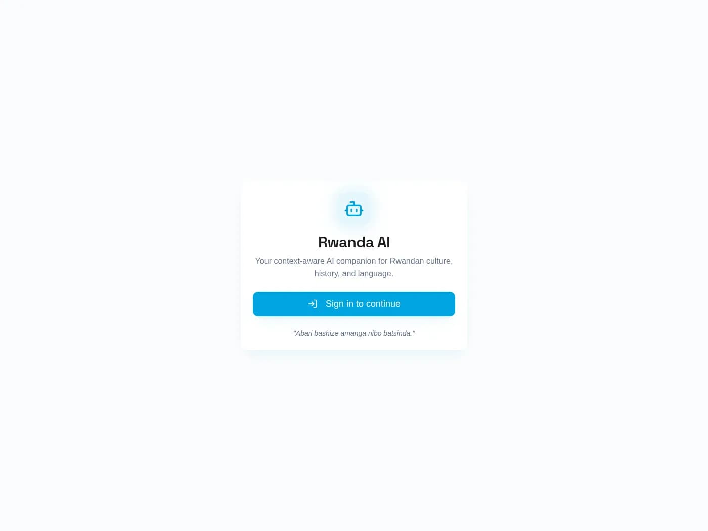 Rwanda AI Companion