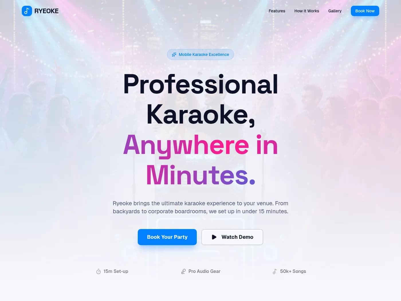 Ryeoke Karaoke Promo Site