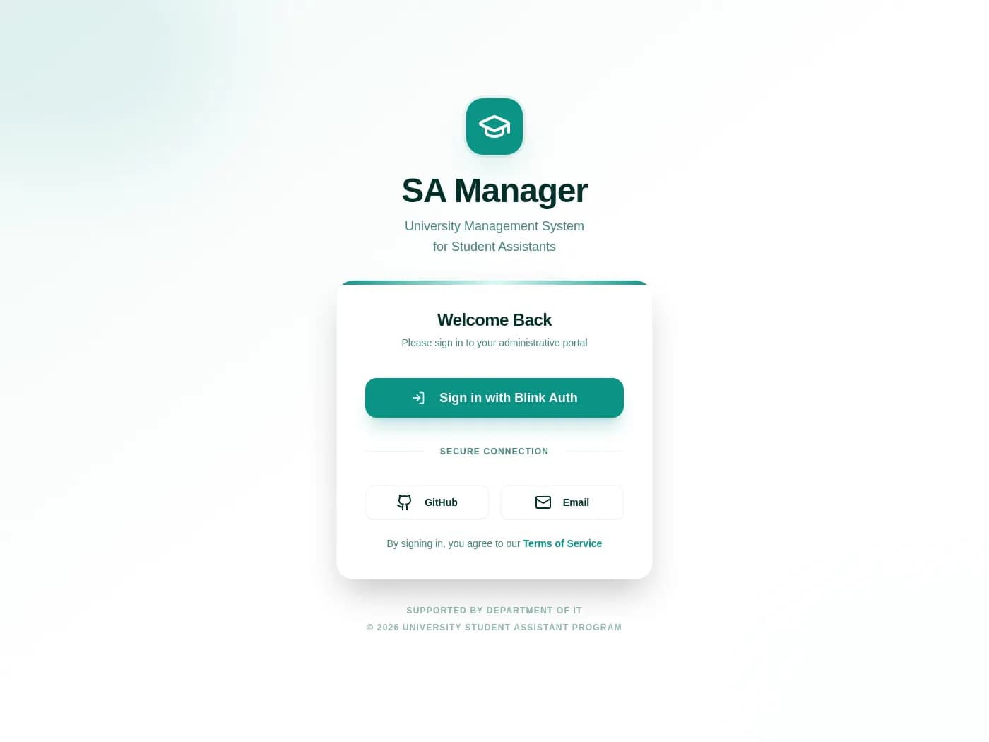 SA Management Dashboard